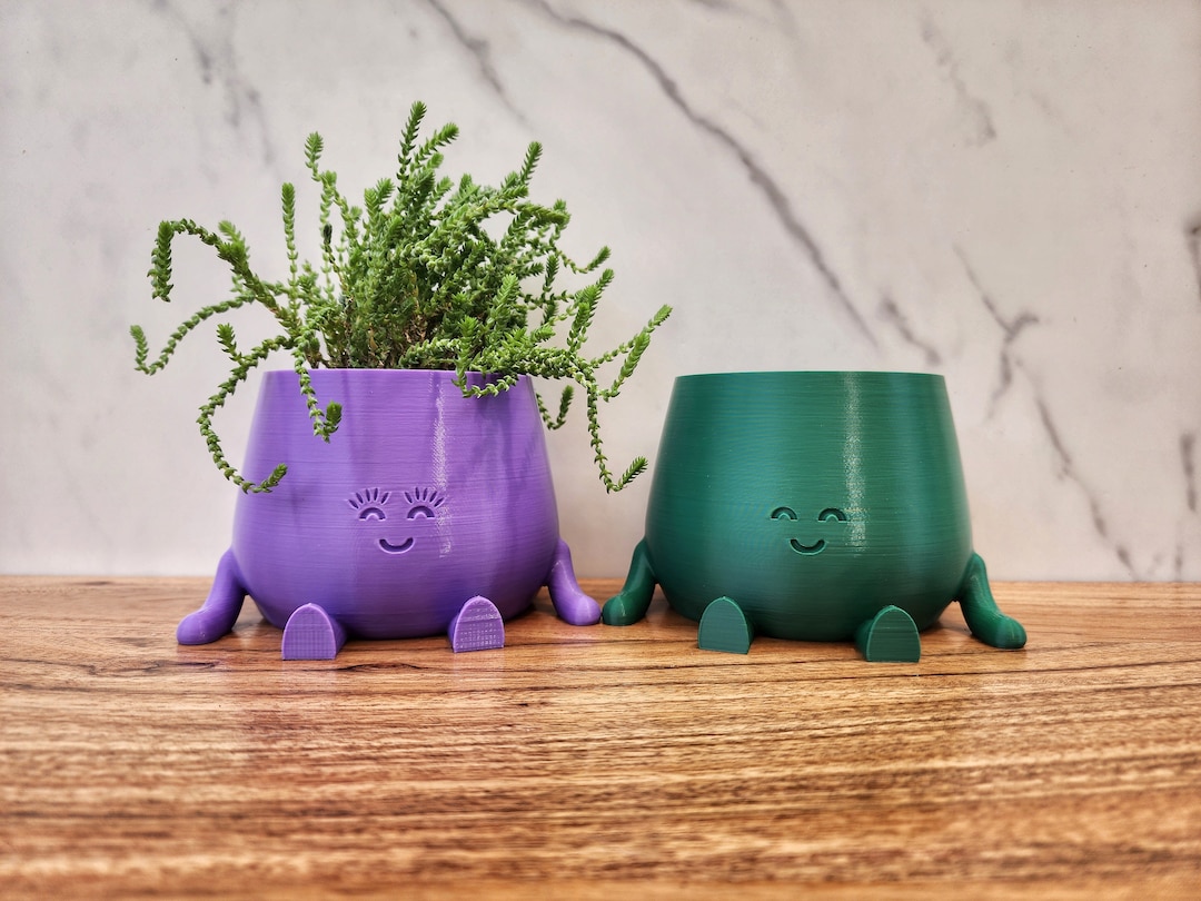 Happy Face Planter People Succulent Planter Gag Gift Pot Cute Planter ...