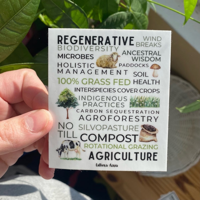 Regenerative Agriculture Sticker Farming Sticker Rancher - Etsy