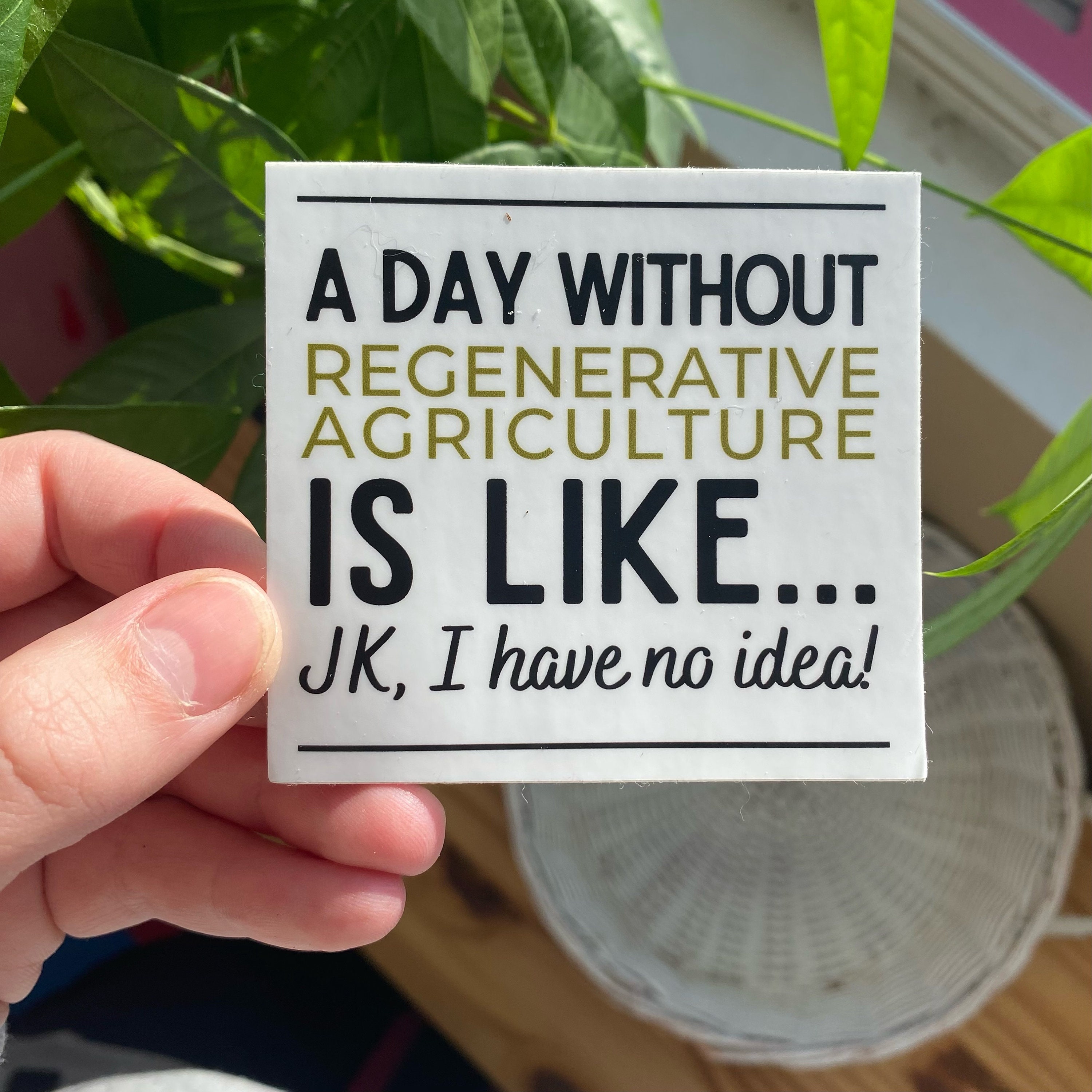 Regenerative Agriculture Sticker, Farming Sticker, Rancher, Vinyl ...