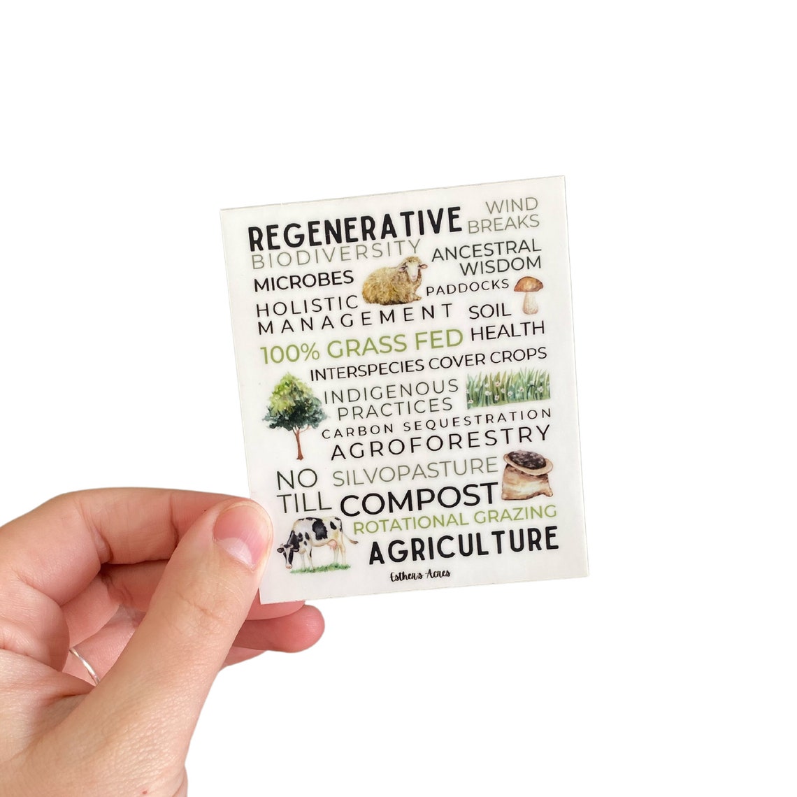 Regenerative Ag Sticker Bundle, No Till Farmer, Compost Lover, Vinyl ...