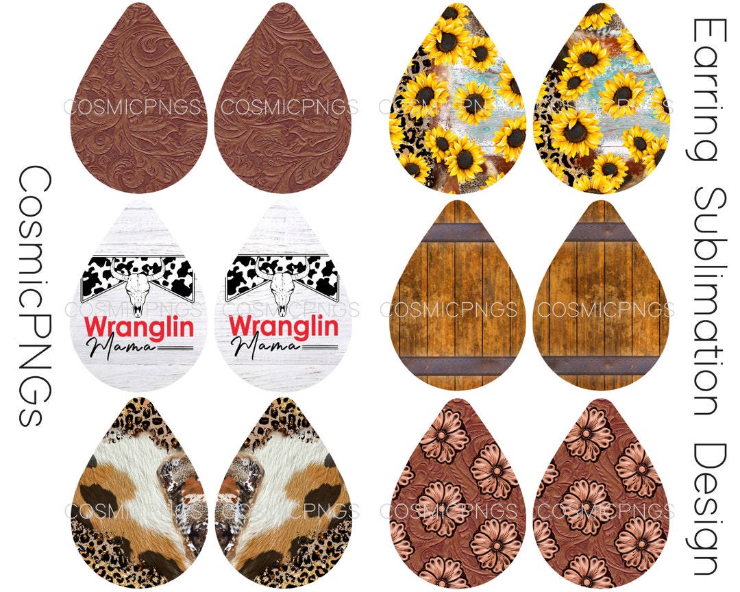 Western Earring Bundle Png, Country Earring Designs, Western Earrings ...