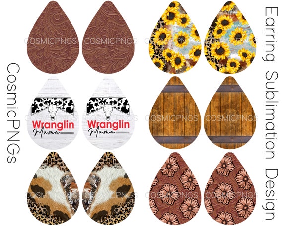 Western Earring Bundle Png Country Earring Designs Western | Etsy