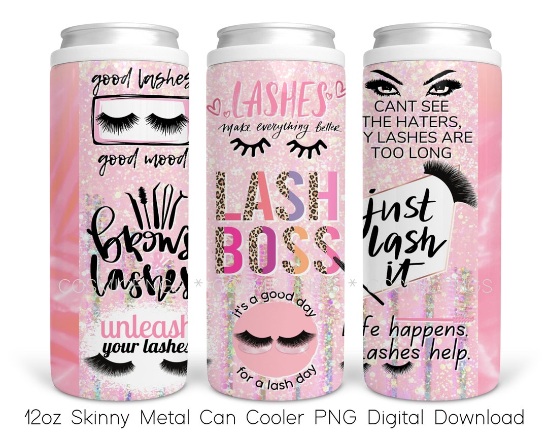 Lashes 12oz Digital Download Metal Skinny Eyelash Artist Can - Etsy
