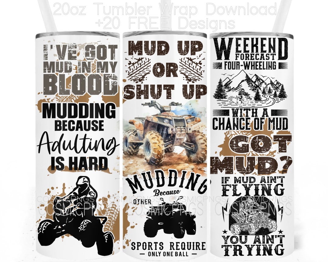 Funny ATV Quad Tumbler Wrap: off Road Quotes (PNG Digital Download) - Etsy
