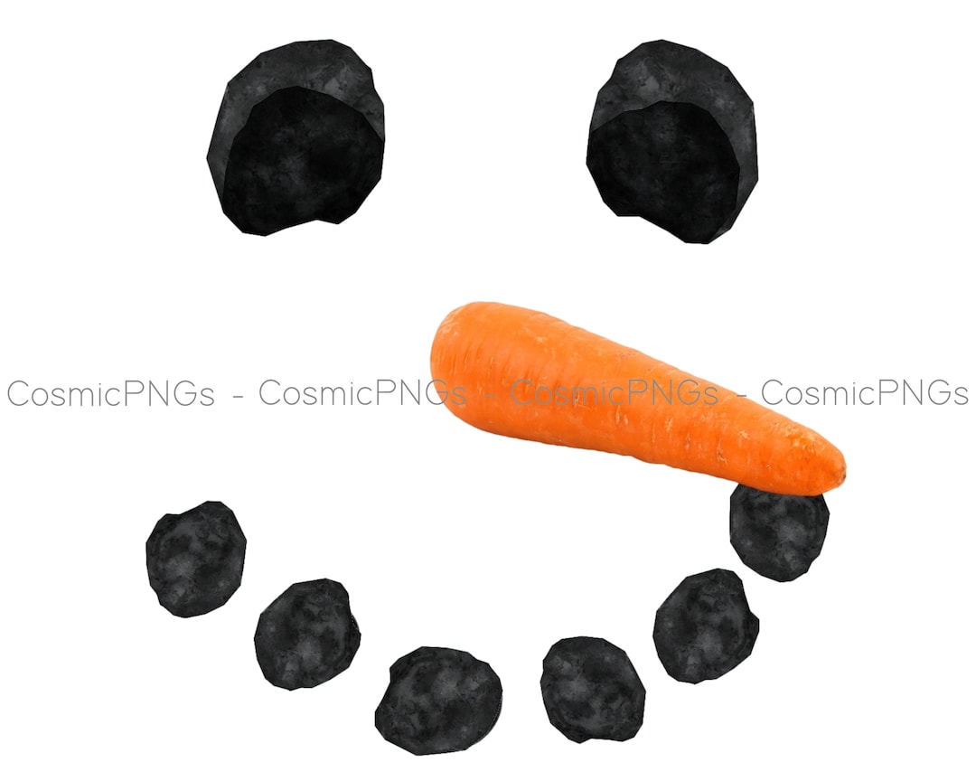 Digital Snowman Face Svg File Png Printable Clip Art Snowman Download ...