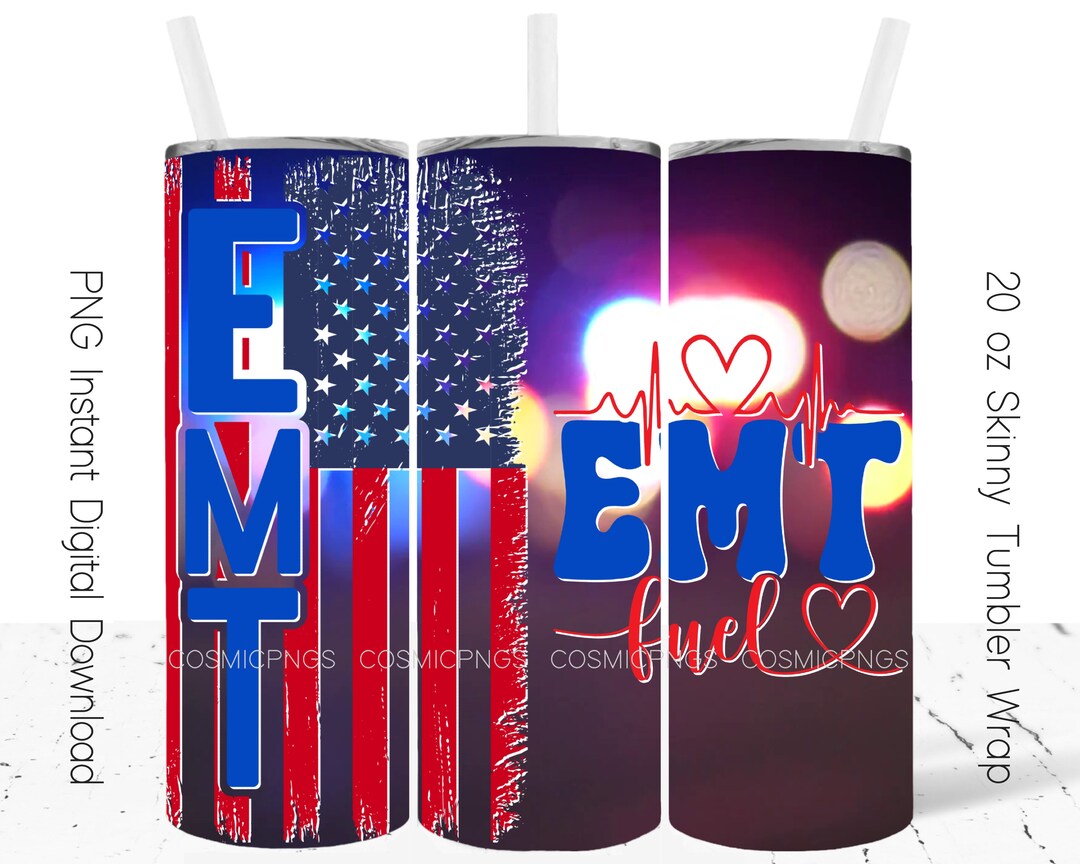 Emt Tumbler Wrap Design 20oz Skinny Tumbler Sublimation Design Tumbler ...