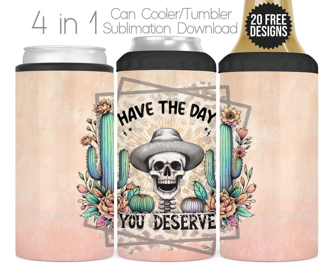 Sassy Western 4 in 1 Can Cooler Sublimation Wrap Design PNG Have the ...