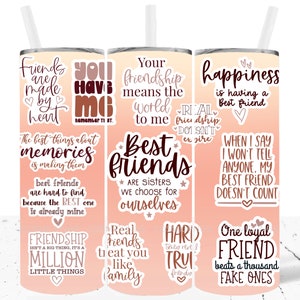 Best Friends Tumbler Sublimation Design Best Friends 20oz Skinny ...