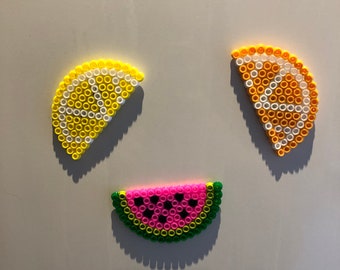 Perler Bead Fruit - Etsy
