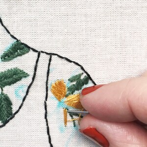 PDF Embroidery Pattern Tattooed Shoulders, Modern Embroidery Pattern ...