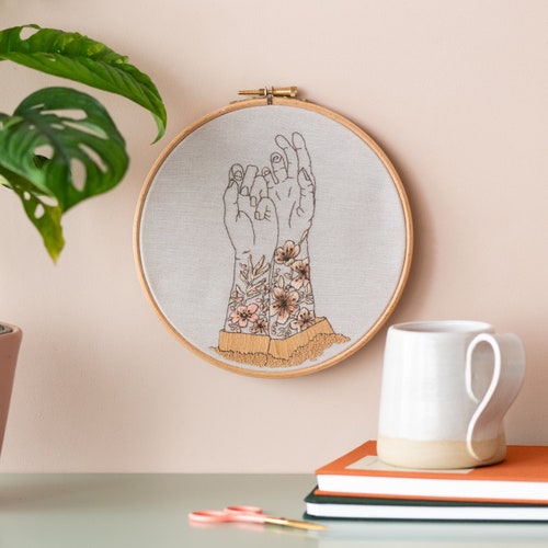 PDF Embroidery Pattern Tattooed Arms Hoop Art Pattern Modern - Etsy