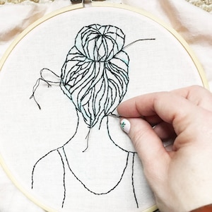 Tattooed Shoulders Modern Embroidery Kit | Etsy