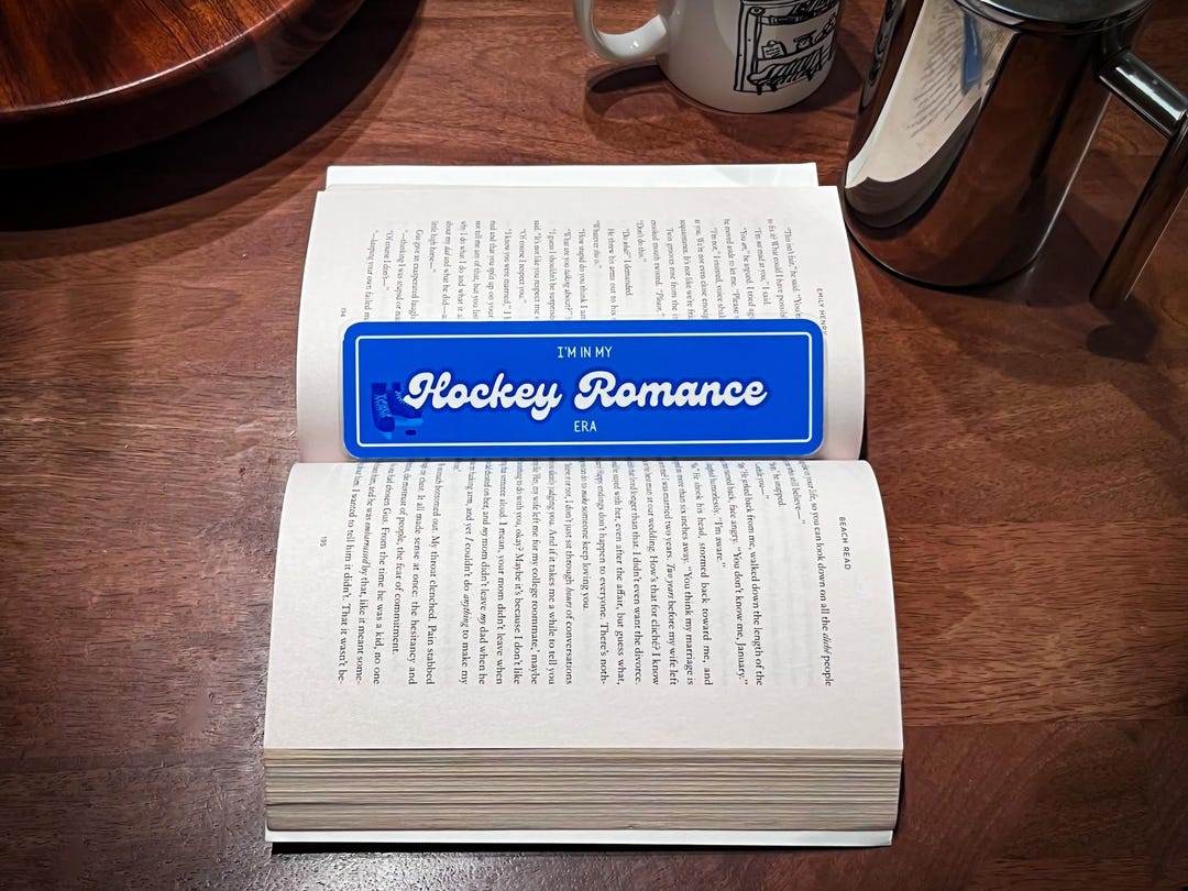 In My Hockey Romance Era Bookmark / Booktok, Bookstagram Romance Book ...