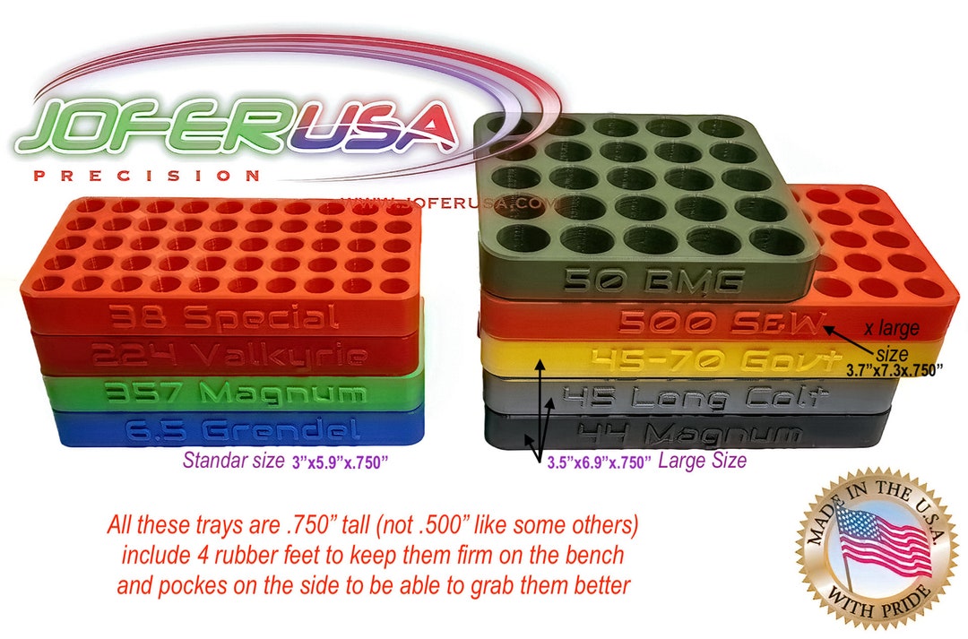 Reloading Block Tray, Multiple Calibers With Engraving Made in USA ...