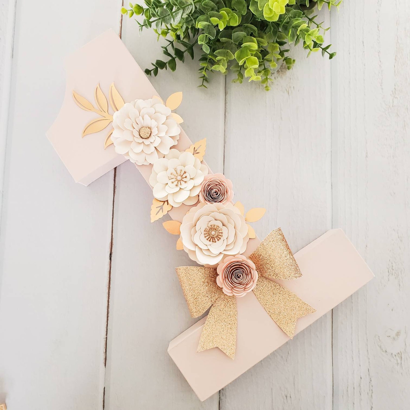 Floral Number ONE 1st Birthday Roses Centrepiece - Etsy