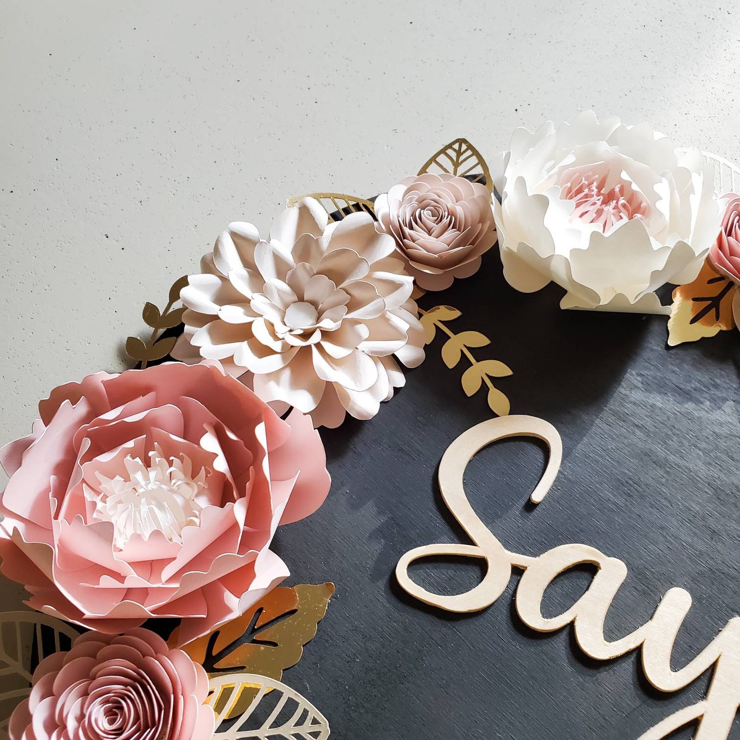 Personalized Wood Name Sign With Flowers Floral Name Decor - Etsy