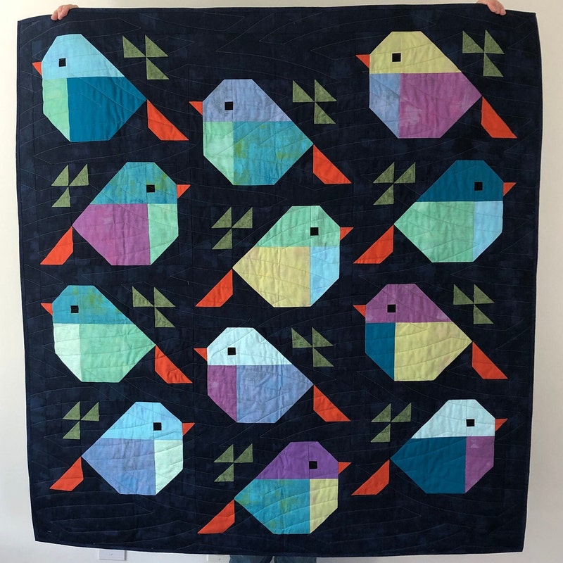 Sparrow Quilt Pattern - Etsy