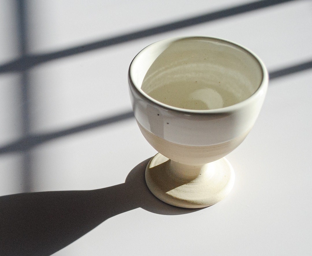Handcrafted Ceramic Wine Goblet: Rustic Minimalist Stemware - Etsy
