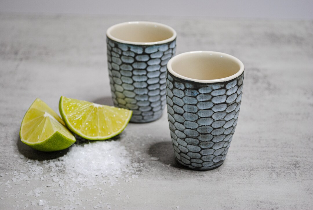 Handmade Ceramic Shot Glass Minimalist Sipper: Copita Mezcal, Sake Cup ...