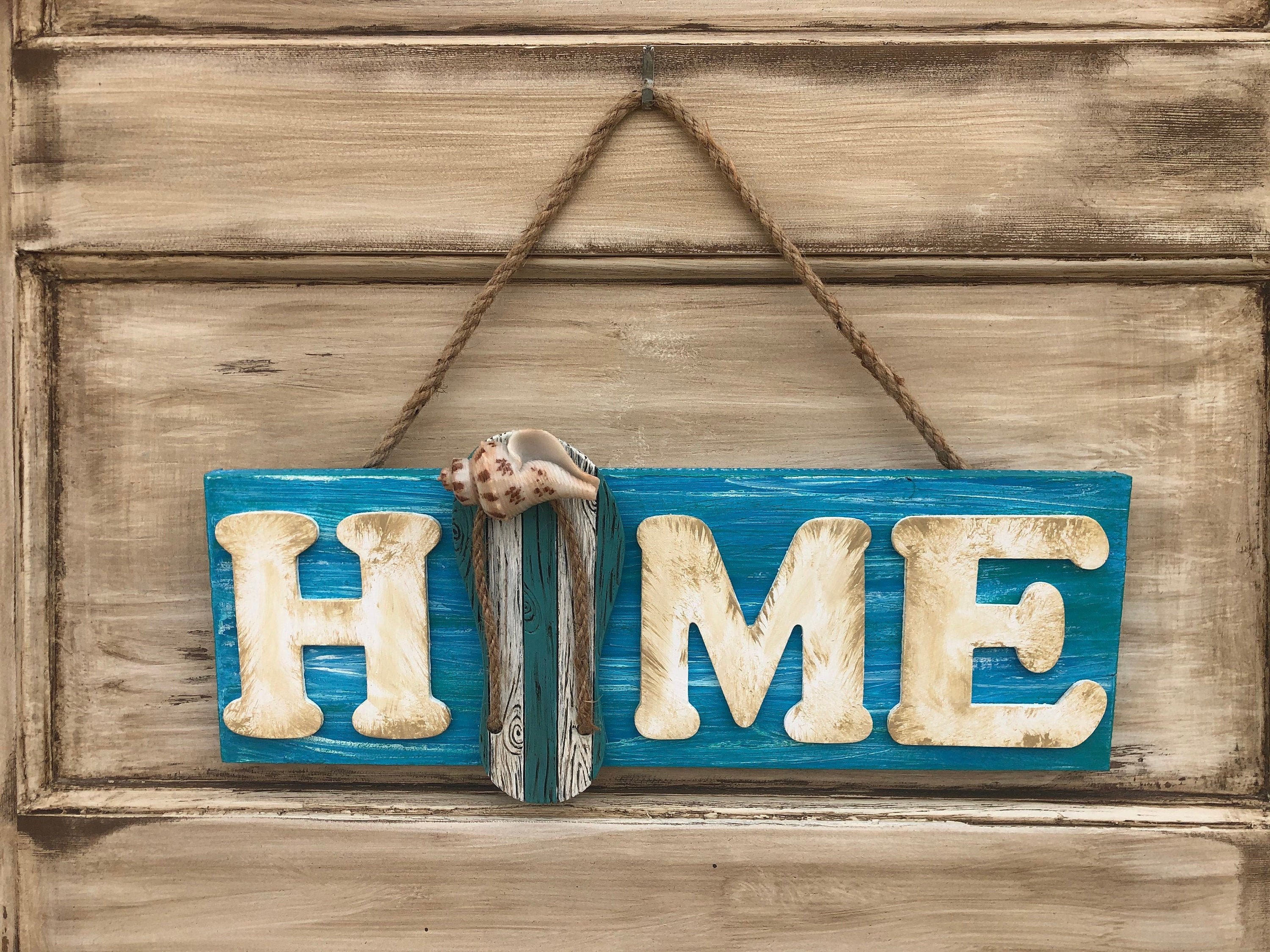 Nautical Sign/ocean Sign/beach Sign/home Sign/marine Sign/painted Wood ...