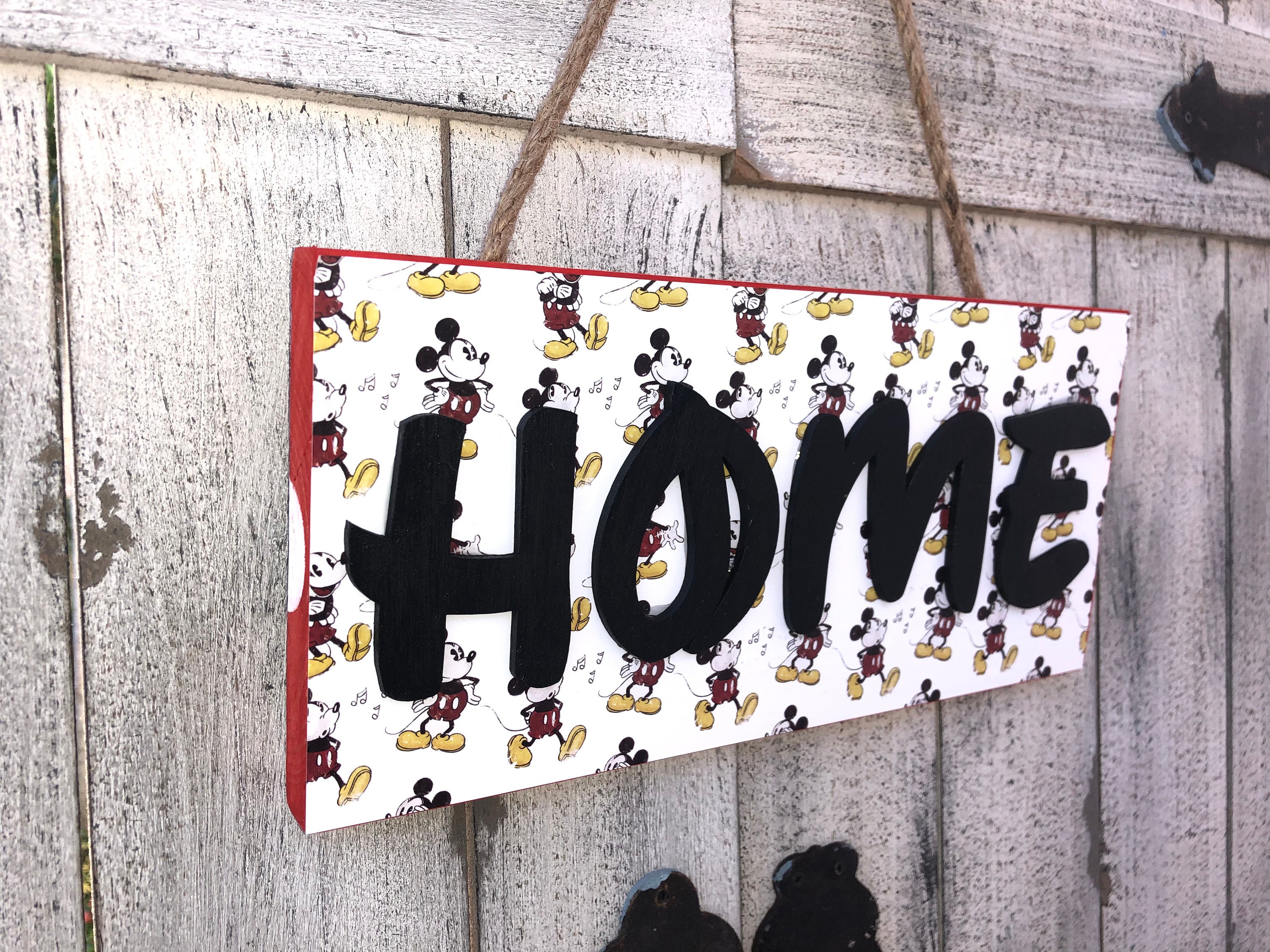 Disney Inspired Home Sign/disney Sign/disney Home Sign/mickey - Etsy
