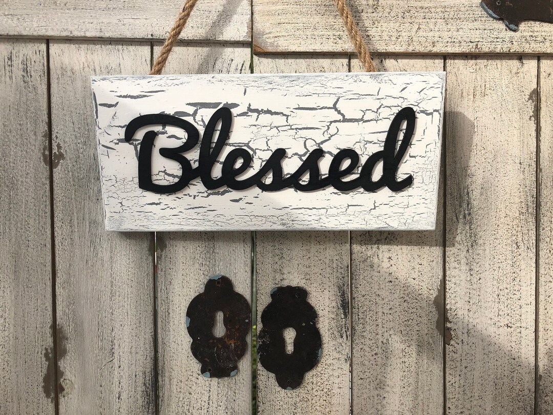 Blessed Sign/home Sign/blessed Door Hanger Sign/blessed Sign - Etsy UK