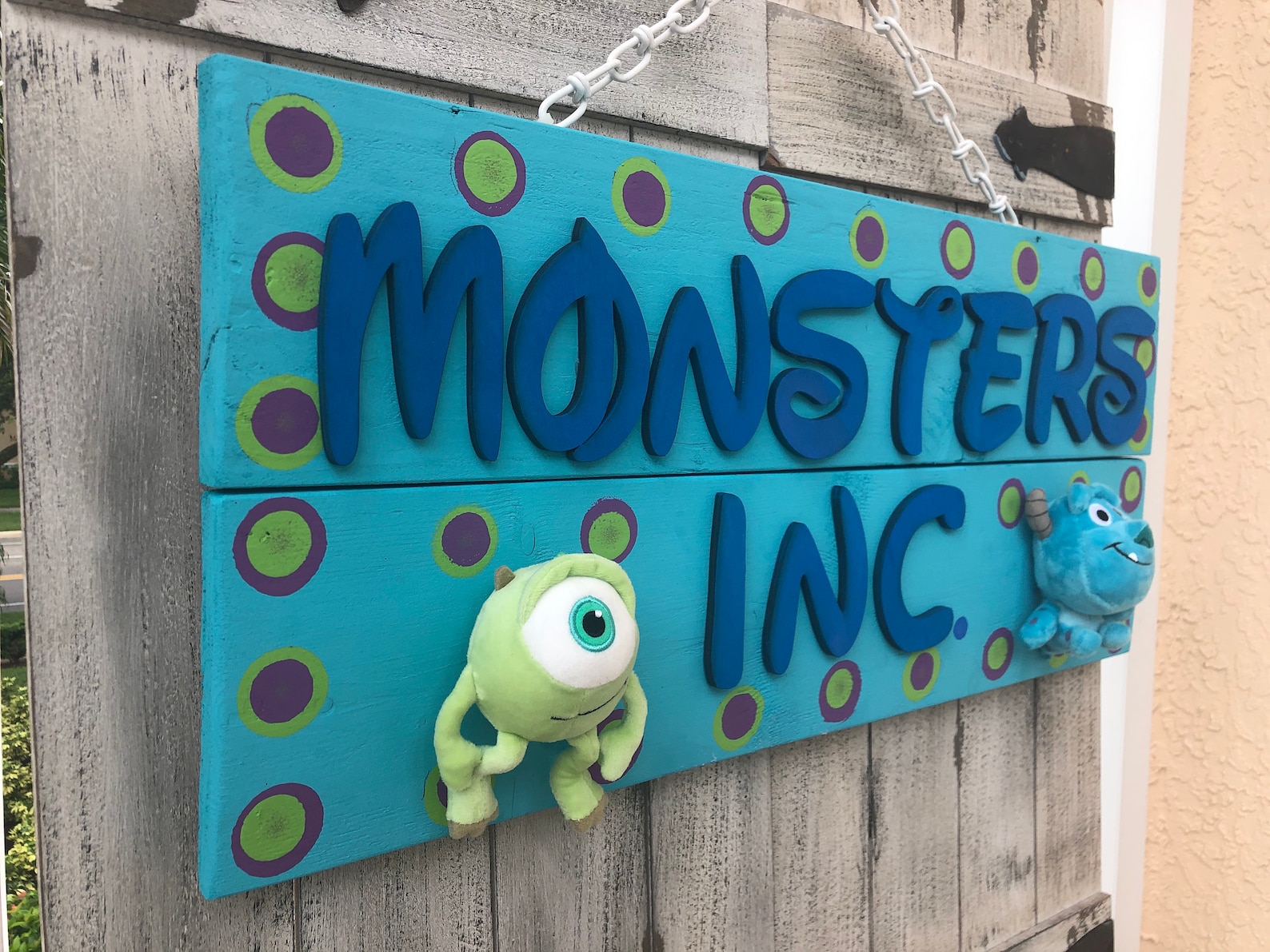 Disney Inspired Monsters Inc./disney Sign/monsters Inc./ Disney's Mike ...