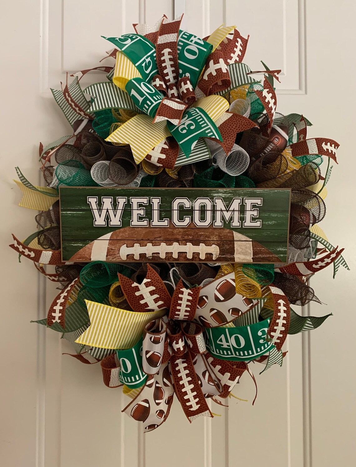 Football Wreath/sports Wreath/football Sign/sports Sign/football Decor ...