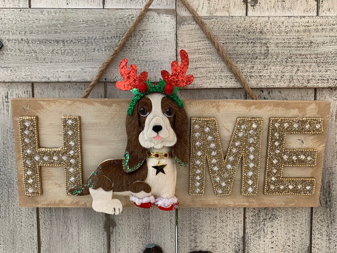 Dog Sign/home Sign/dog Home Sign/christmas Dog Sign/christmas Sign/dog ...