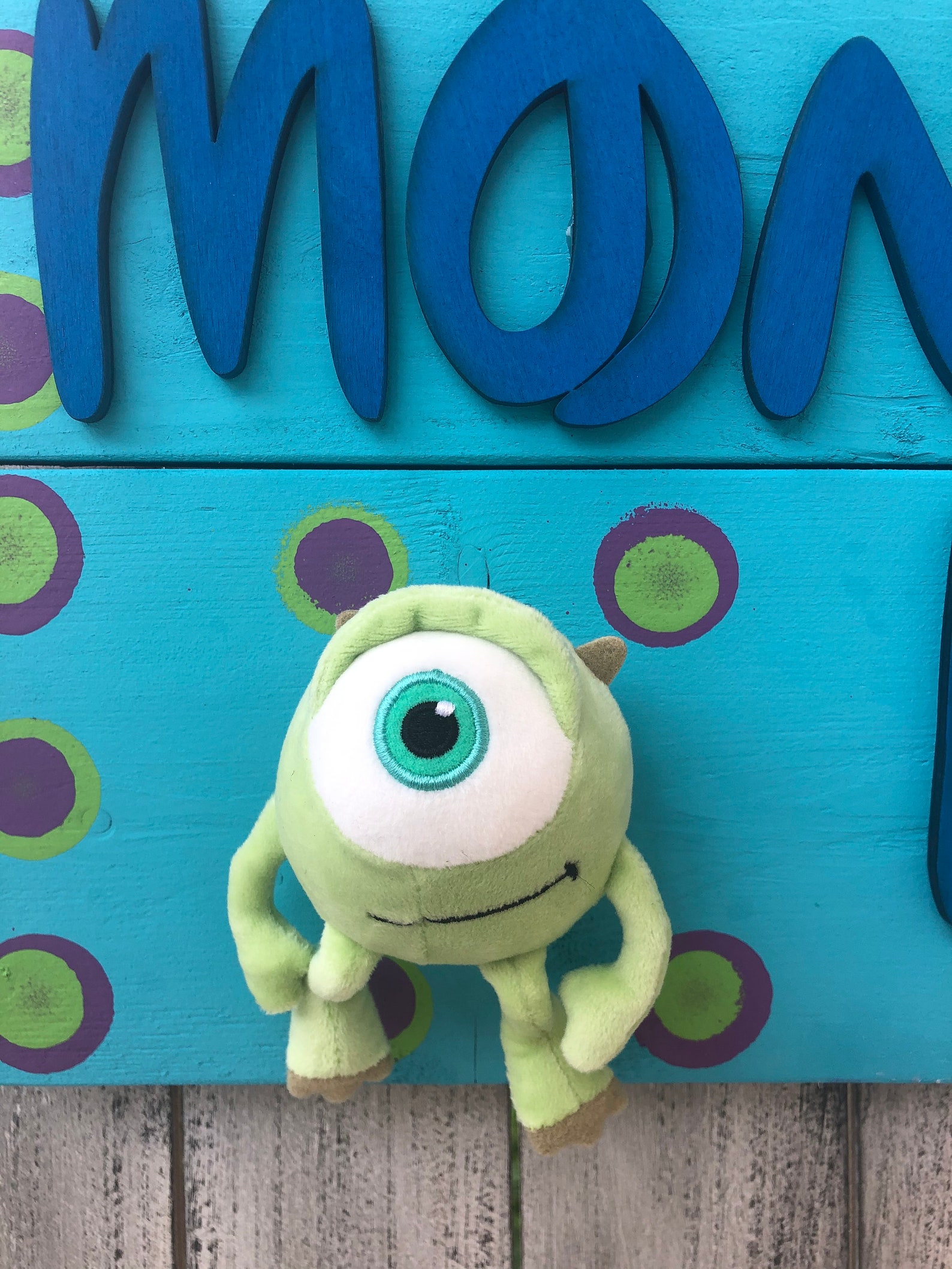 Disney Inspired Monsters Inc./disney Sign/monsters Inc./ Disney's Mike ...