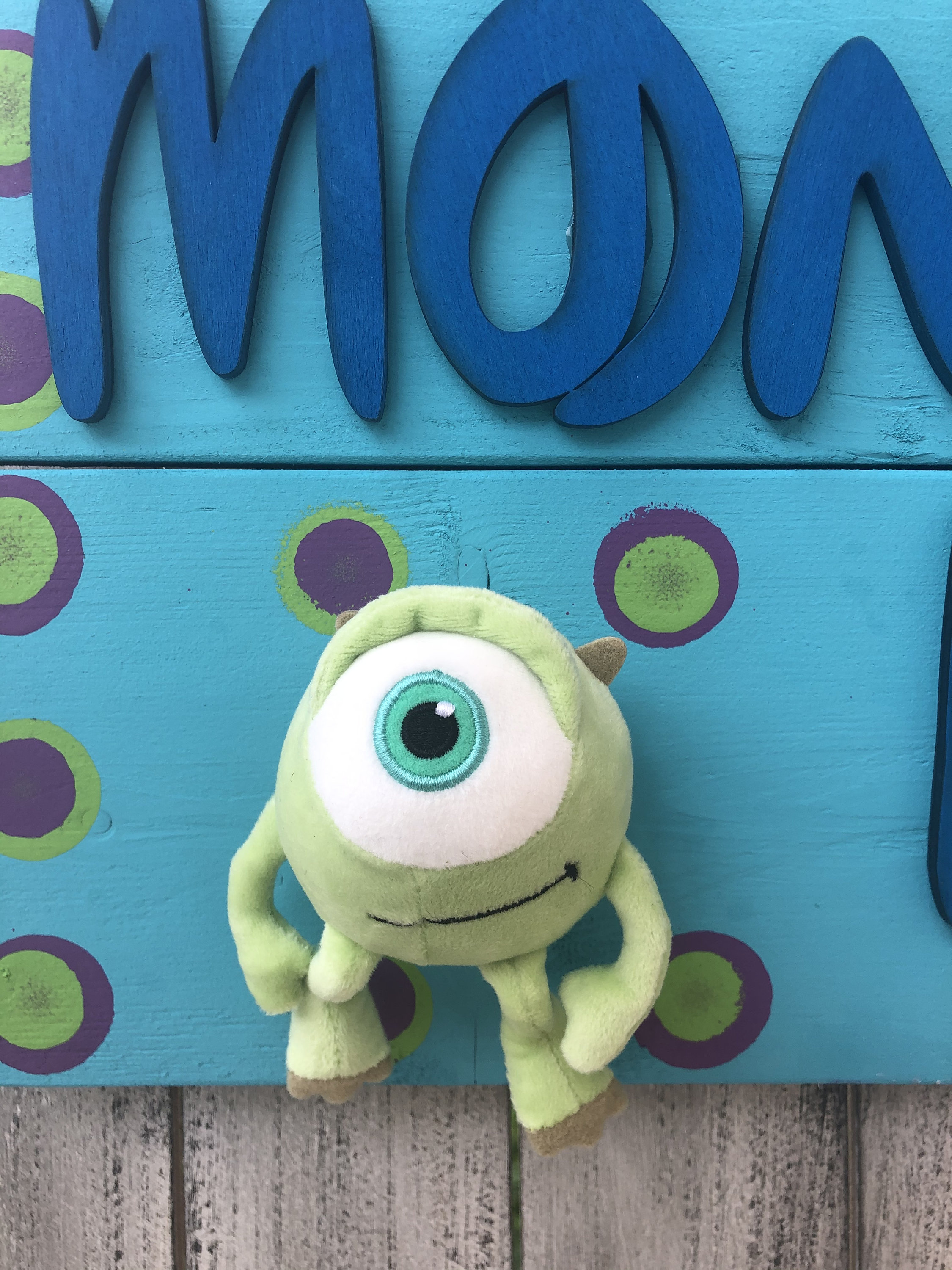 Disney inspired Monsters Inc./Disney sign/Monsters Inc./ | Etsy
