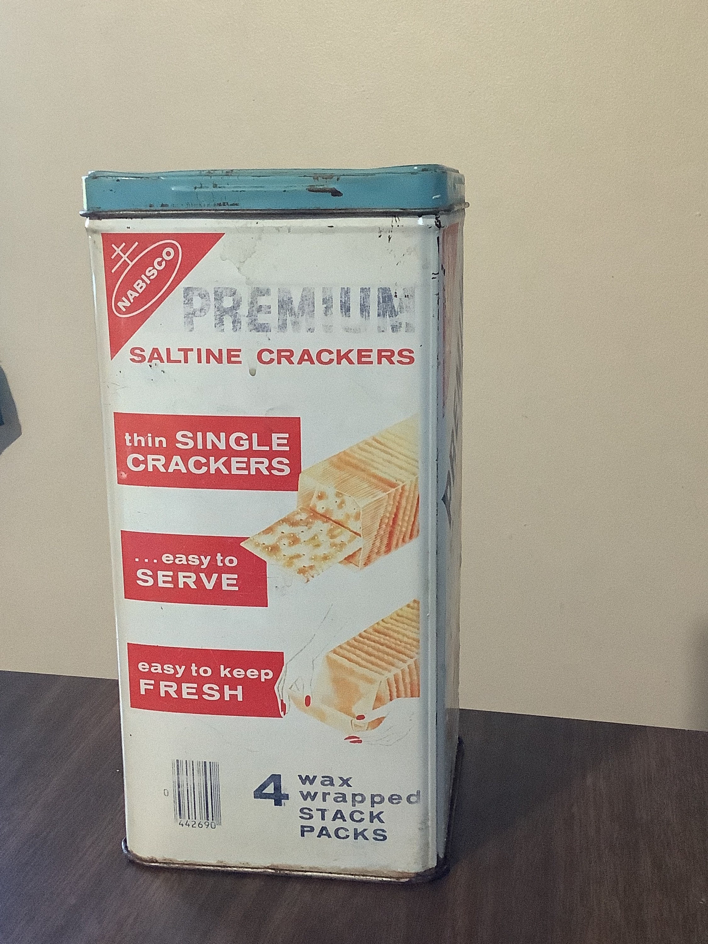 Vintage Nabisco Saltine Cracker Tin 1969 - Etsy