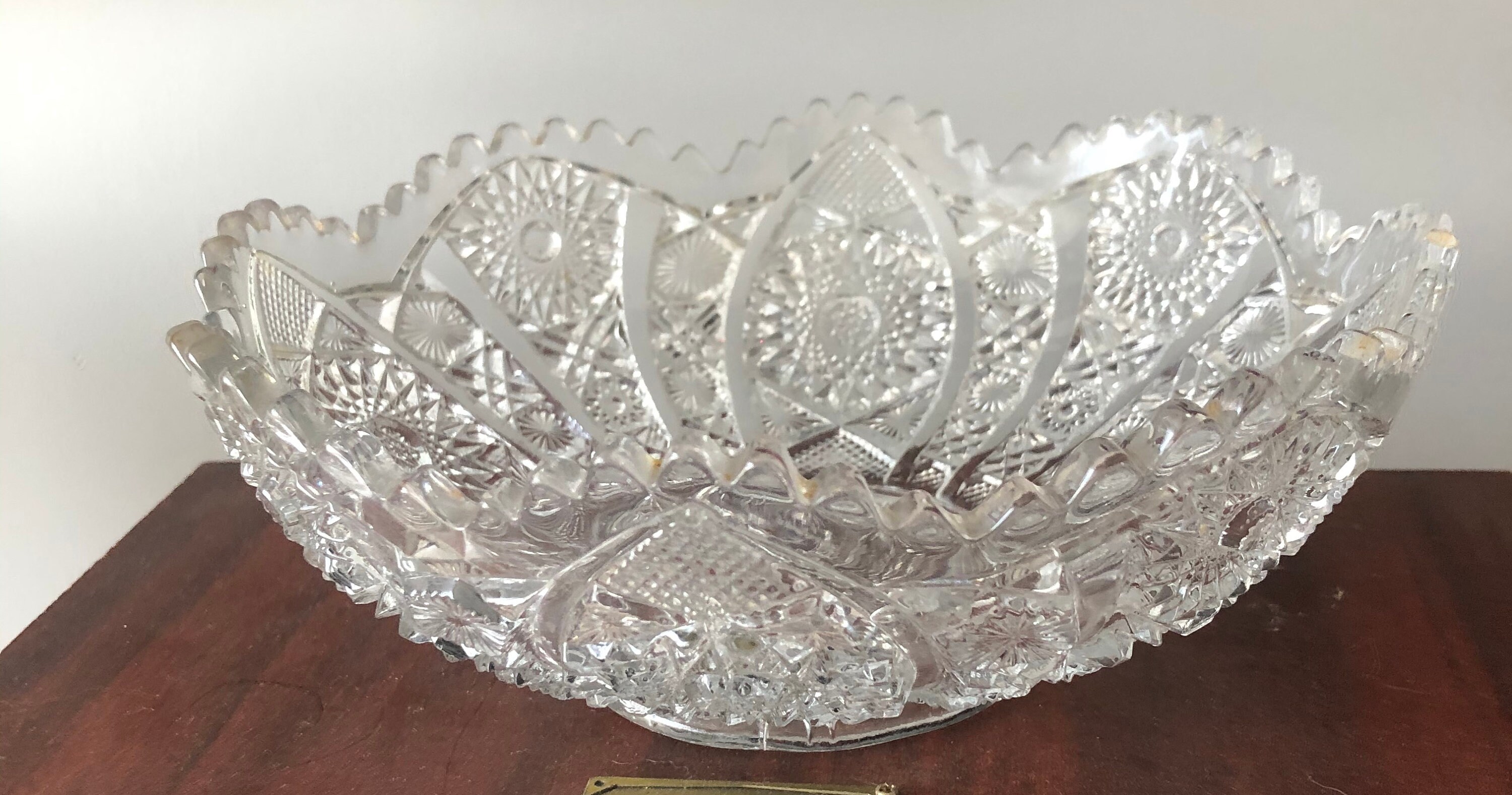 Imperial Glass Daisy & Button Round Bowl - Etsy