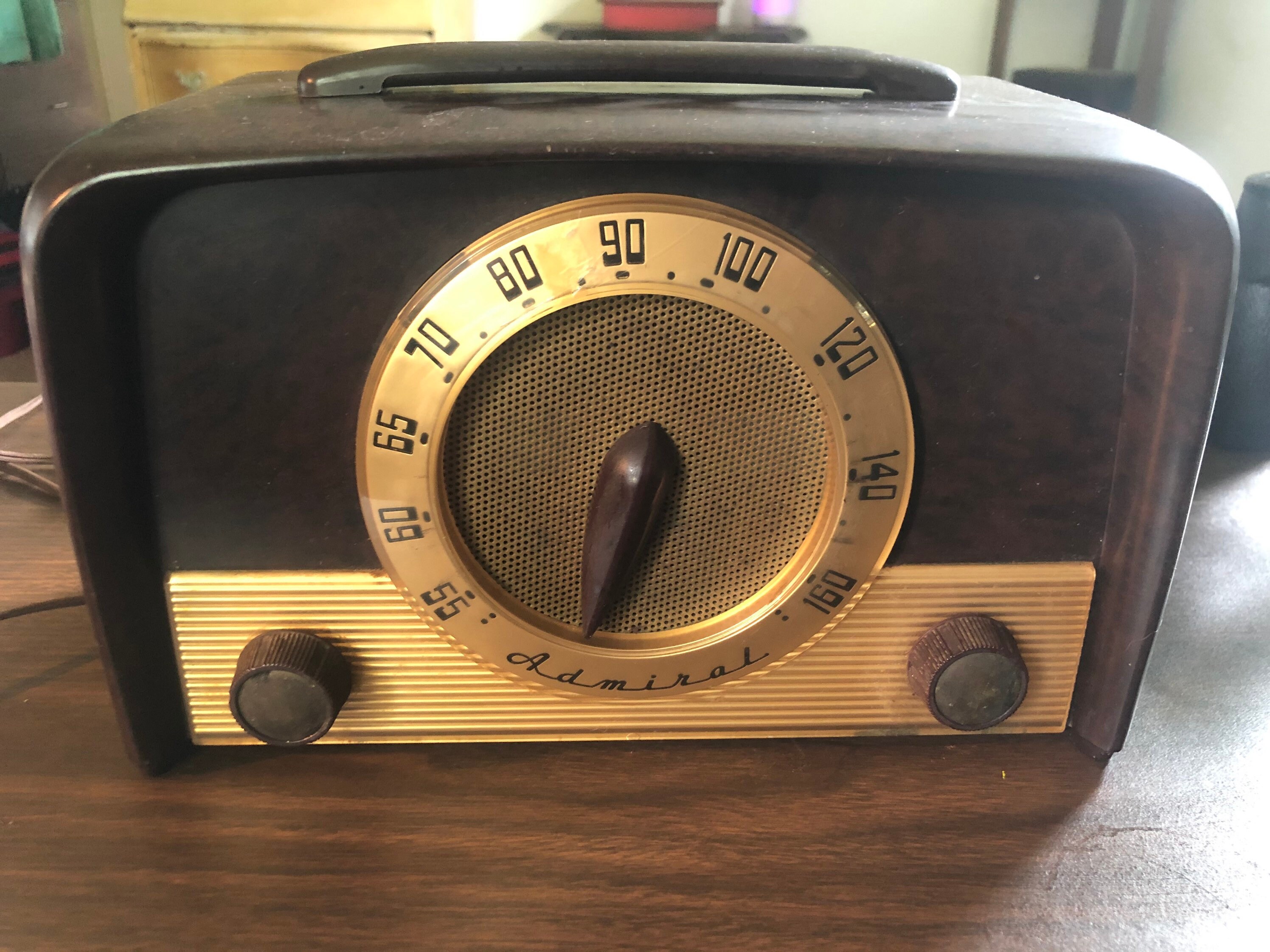 Vintage 1950 Admiral Tube Radio Great Condition Works - Etsy