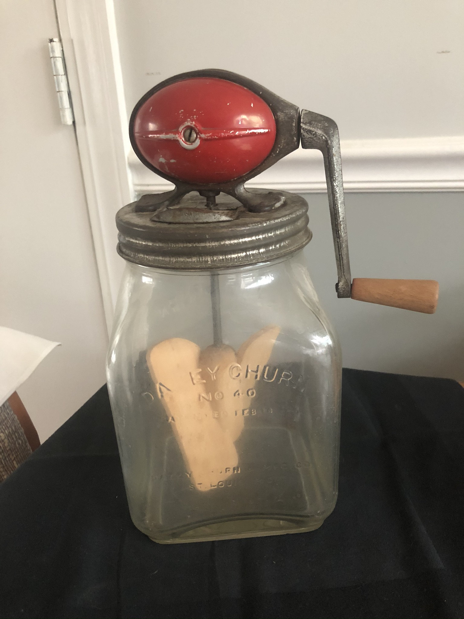 Antique Dazey Crank Butter Churn No. 4 Daisy Corporation St. Louis Red ...