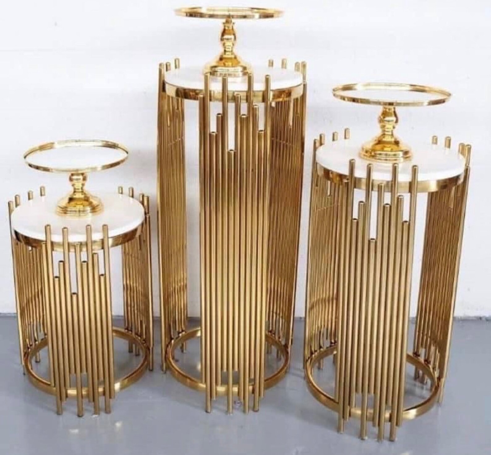 Cake Pedestal Gold Pedestal Rental NY - Etsy