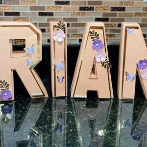 3D Block Letters | 3D Block Numbers - Etsy