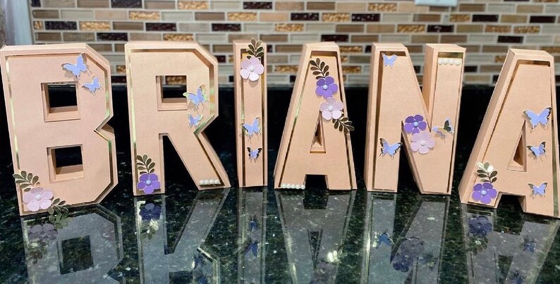 3D Block Letters | 3D Block Numbers - Etsy