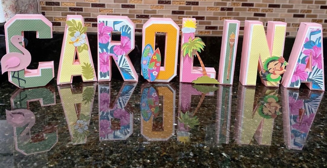 3D Block Letters | 3D Block Numbers - Etsy