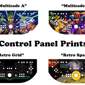 Quad Panel Arcade Control Panel Art Print - Etsy