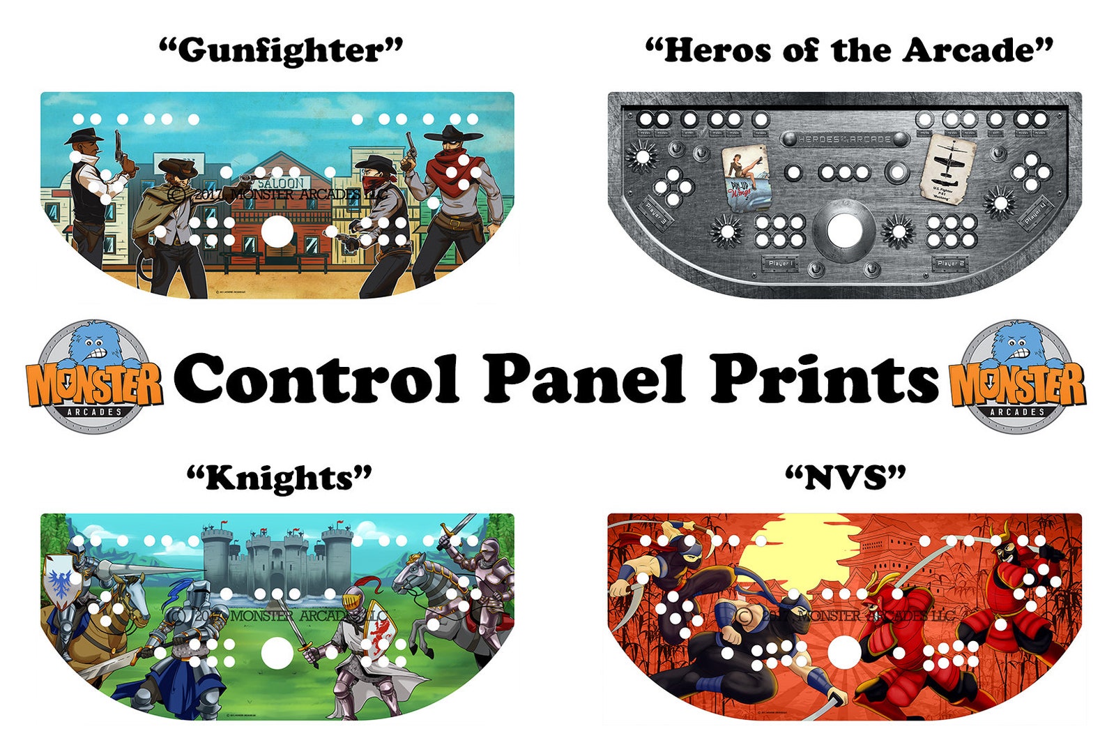 Quad Panel Arcade Control Panel Art Print - Etsy