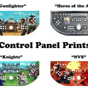 Quad Panel Arcade Control Panel Art Print - Etsy