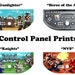 Quad Panel Arcade Control Panel Art Print - Etsy