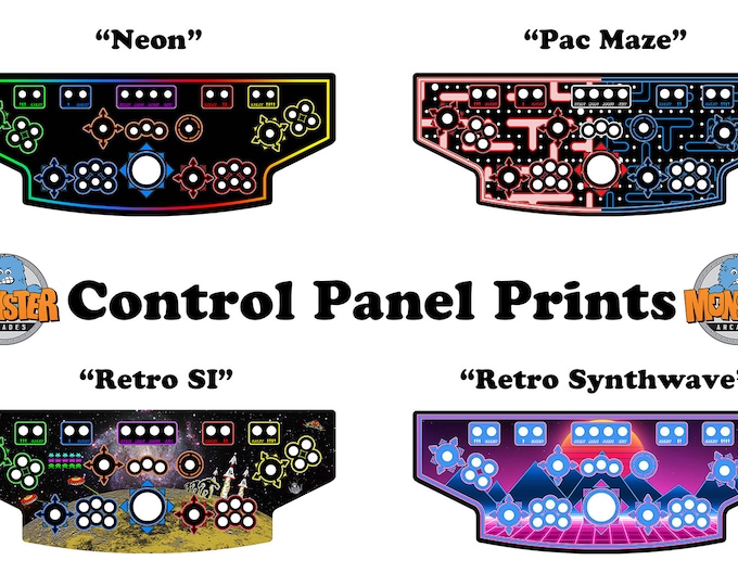 Quad T-panel Arcade Control Panel Art Print - Etsy