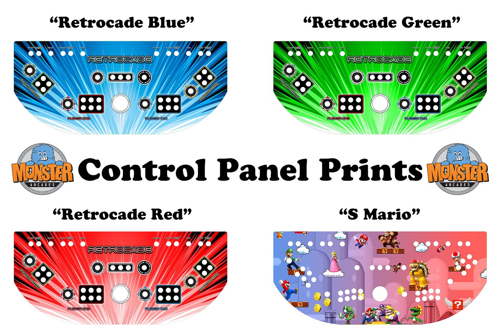 Quad Panel Arcade Control Panel Art Print - Etsy