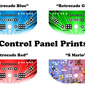 Quad Panel Arcade Control Panel Art Print - Etsy