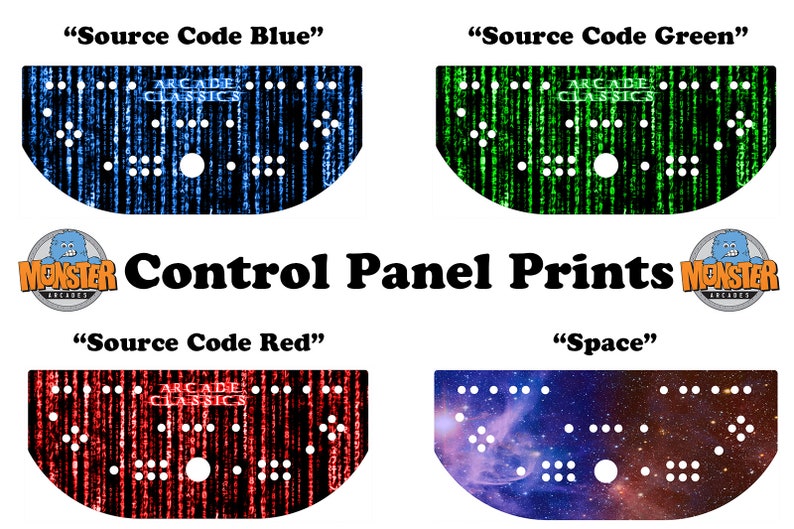 Quad Panel Arcade Control Panel Art Print - Etsy