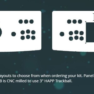 Small Trackball 2 Player Arcade Control Panel Kit - Etsy