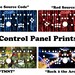 Quad Panel Arcade Control Panel Art Print - Etsy