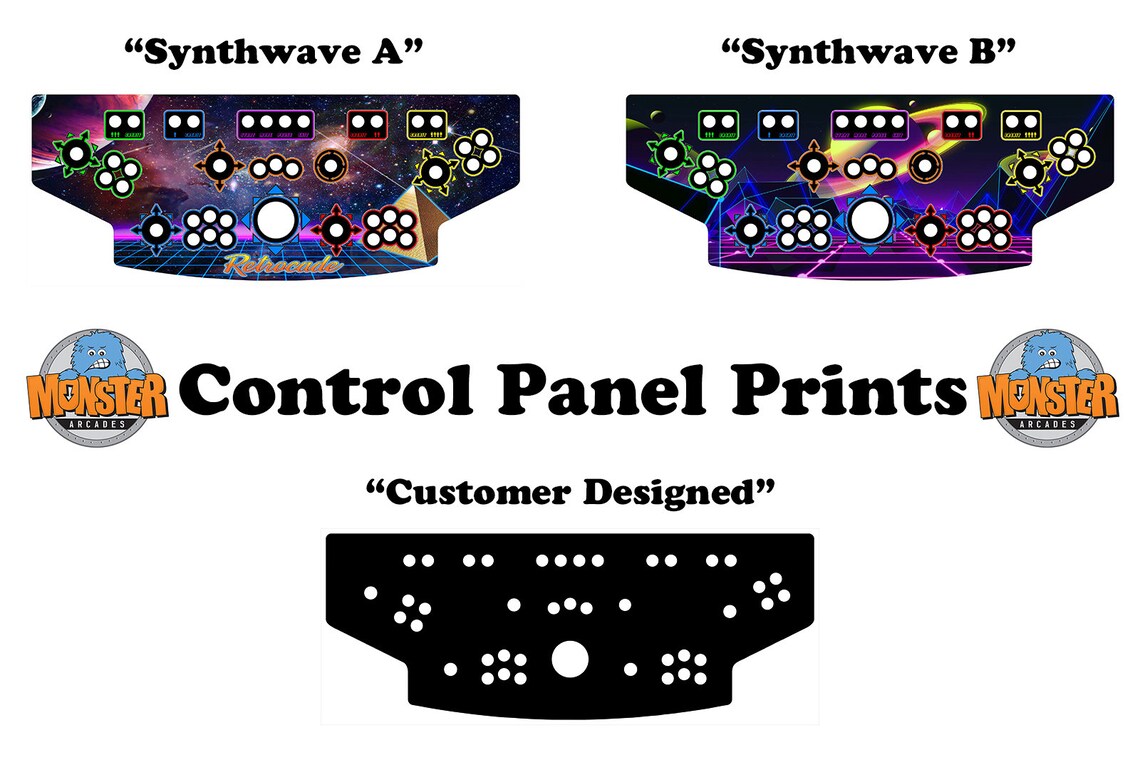 Quad T-panel Arcade Control Panel Art Print - Etsy